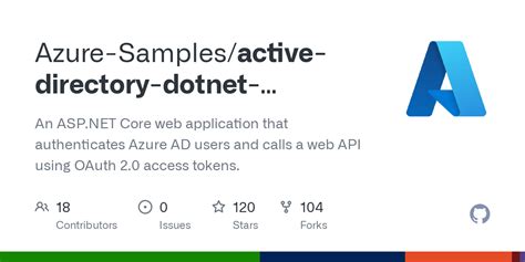 GitHub Azure Samples Active Directory Dotnet Webapp Webapi
