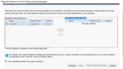 Cucm Version 10x License Migration In Plm Configuration Example Cisco