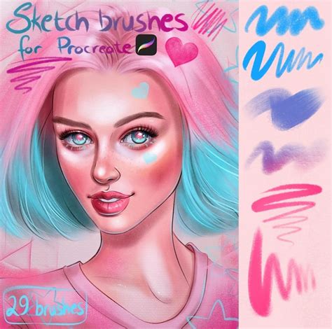 Sketch Brushes For Procreate Etsy