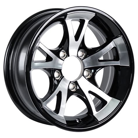 Ecustomrim Aluminum Trailer Wheel 13x5 5 Lug Black
