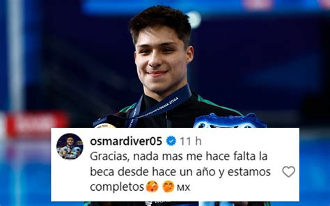 Osmar Olvera Responde A La Felicitación De La Conade Me Hace Falta La Beca Desde Hace Un Año