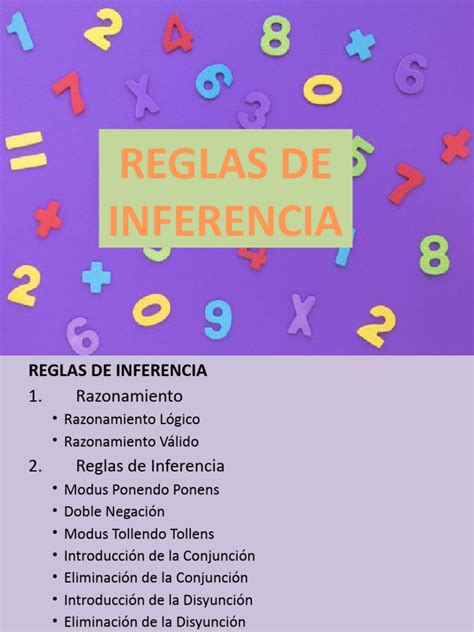 Reglas De Inferencia Pdf Semántica Lógica