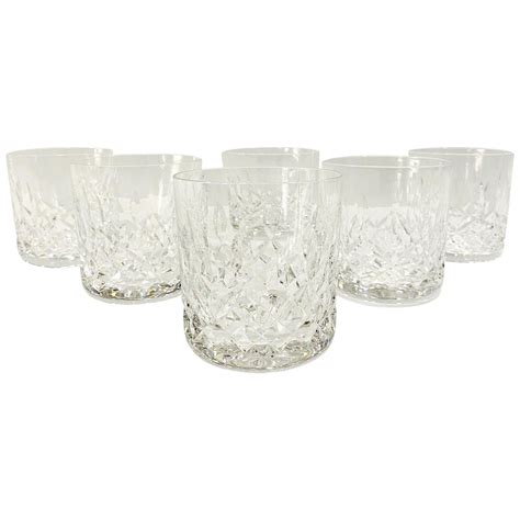 Set Of Six Vintage Waterford Crystal Old Fashioned Glasses Germany