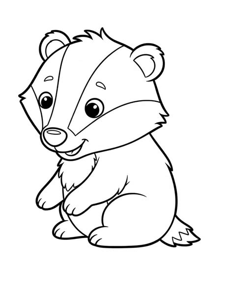 Badger Coloring Pages Coloringlib