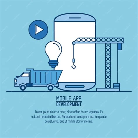 Premium Vector Mobile App Development Illustration