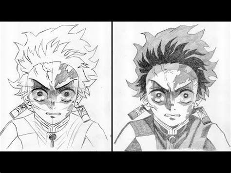 How To Draw TANJIRO Rage Demon Slayer Anime Drawing