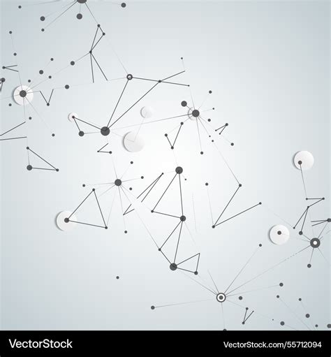 Connect Lines And Dots Plexus Background Vector Image