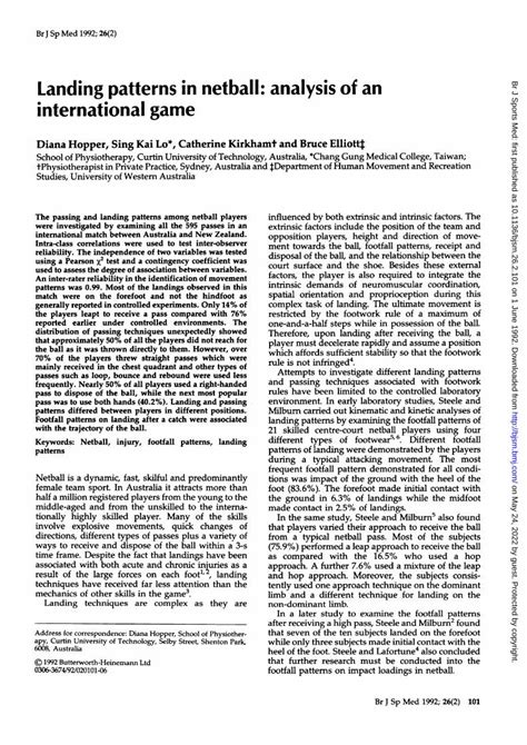 pdf patterns in netball analysis of an international game dokumen tips