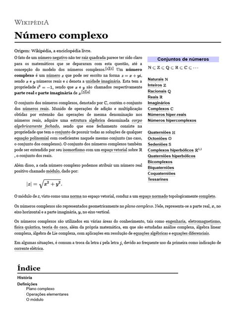 Matematica Mmb5501 S06 13 Número Complexo Wikipédia A