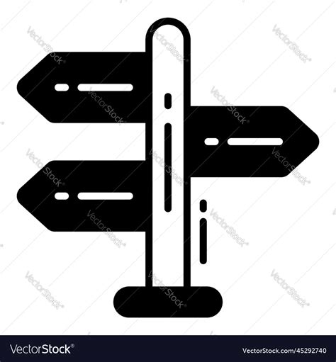 Signpost Icon Related Map Location And Navigation Vector Image