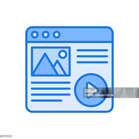 콘텐츠 컬렉션 벡터 블루 컬러 아이콘 디자인 일러스트레이션 흰색 배경 Eps 10 파일에 웹 및 모바일 응용 프로그램 기호 교육 시설에 대한 스톡 벡터 아트 및 기타 이미지