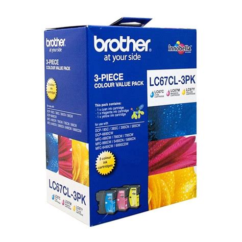 Brother Lc67 Cmy Colour Pack Big W