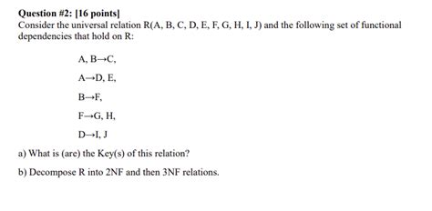 solved question 2 [16 points] consider the universal