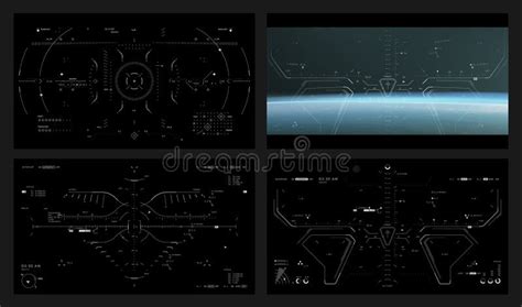 Sleek FUI Design Overlay For 16 9 Resolution Collection Of HUD UI
