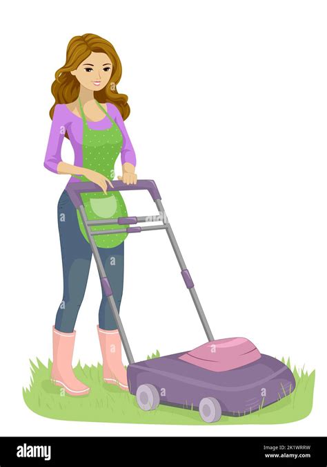 Mowing The Lawn Clipart