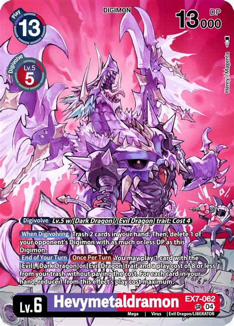 Henrymagenta Heavymetaldramon Impmon Digimon Digimon Card Game Commentary Request Highres