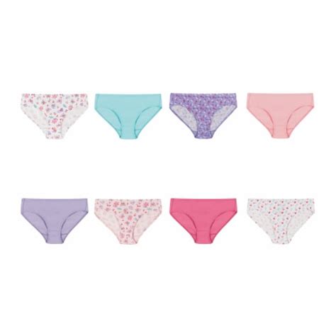Hanes® Ultimate Girls Tagless® Cotton Briefs Assorted 8 Pc Kroger