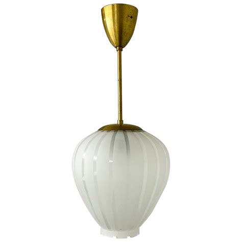 Austrian Art Deco Brass And Glass Lantern Circa 1940s For Sale At 1stdibs