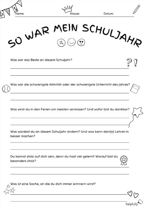 Papiervorlagen And Lernblätter Für Die Schule Kostenlos Bei Helpfully De