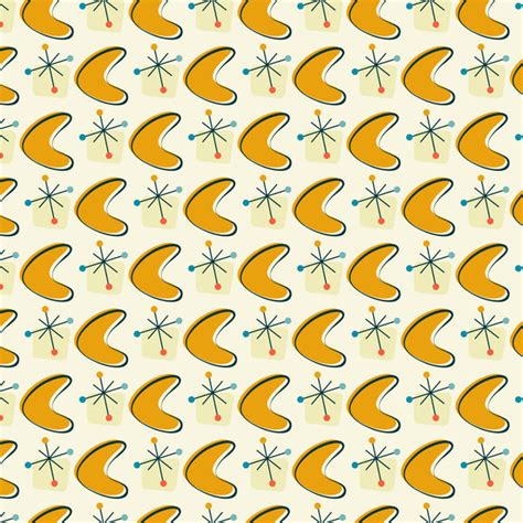 1950s Atomic Age Pattern 11 Quilting Cotton Fabric