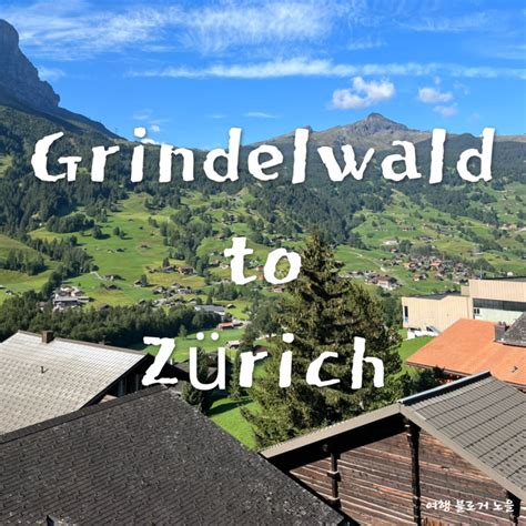 스위스여행 세이버데이패스 구매 그린델발트에서 취리히 공항 가는 방법 네이버 블로그