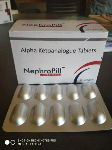Nephro Pil Alpha Ketoanaglague Tablet 400 Mg Packaging Size 110