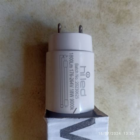 Jual Lampu TL Led 18 Watt Hiled 120cm 220V Single Side Putih Shopee Indonesia