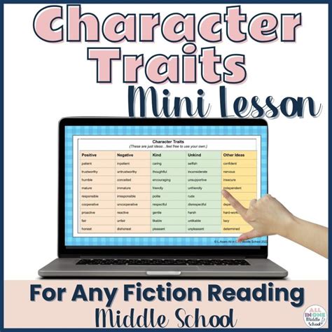 Teaching Character Analysis In 2 Easy Steps All In One Middle School
