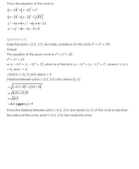 Maths Ch 11 Conic Sections Class 11 Ncert Solutions