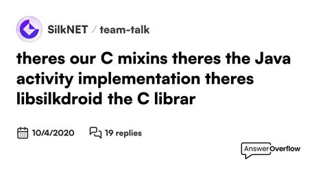 Theres Our C Mixins Theres The Java Activity Implementation There