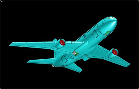 Lockheed L1011 Aircraft Solid Assembly Model 3d Model 30 3dm Dwg
