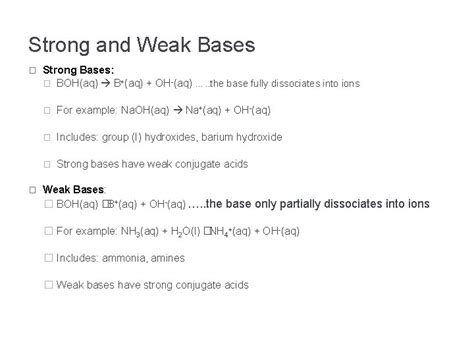 Acids And Bases Lesson 4 Strong And Weak