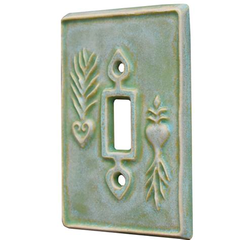 Unique Ceramic Single Toggle Light Switch Cover Decorative Handmade