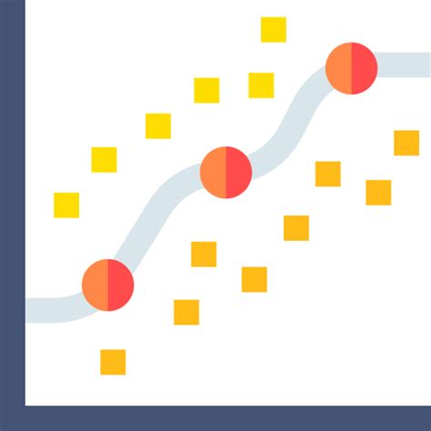 Regression Icon Basic Straight Flat