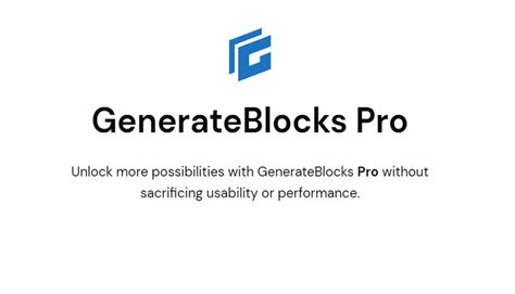 Generateblocks Pro Wordpress Plugin Latest Updates Gplplace
