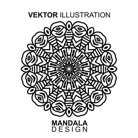 Premium Vector Mandala Pattern Vector Vector Illustration