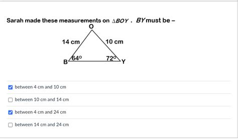 Solved In Triangle Abc Ac 4 Ab 10 Bc 7 Which Is