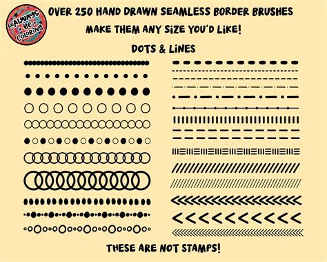 Procreate Border Brush Set Volume 2