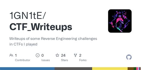 Github 1gn1tectfwriteups Writeups Of Some Reverse Engineering Challenges In Ctfs I Played