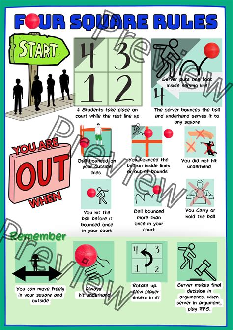 Four Square Board Game