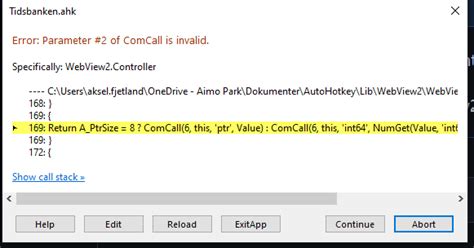 Errors Whenever I Try To Open Any AHK With Webview Issue Thqby Ahk Lib GitHub