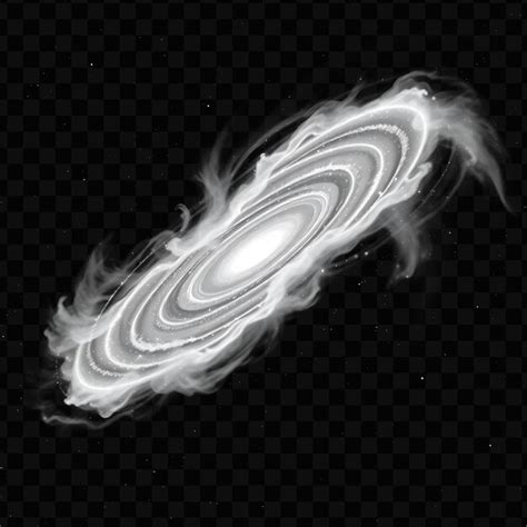 Galactic Disk Wind Blowing With Pale Silver And Grey Featuring A Large Scale Outflow Of Gas From