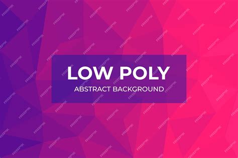 삼각형의 다각형 모양을 가진 추상 낮은 폴리 배경 프리미엄 벡터