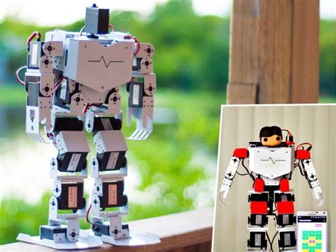 android controlled 17dof biped robot arduino project hub