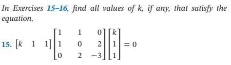 Solved In Each Part Of Exercises Find Matrices A X Chegg Com