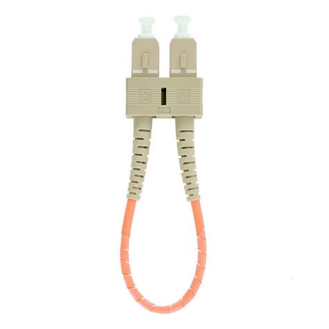 Sc Fiber Optic Loopback Patch Cord Multimode 62 5 125 μm Duplex Lynn