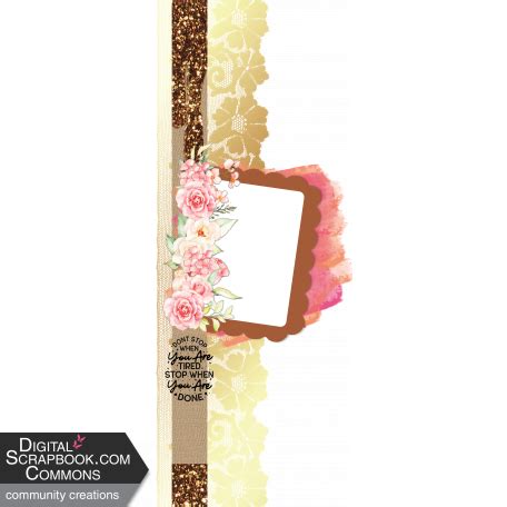 Lace Photo Left Side Border Graphic By Chitra David DigitalScrapbook Com Digital Scrapbooking