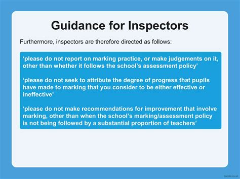 School Marking Guidance Update Powerpoint Ppt