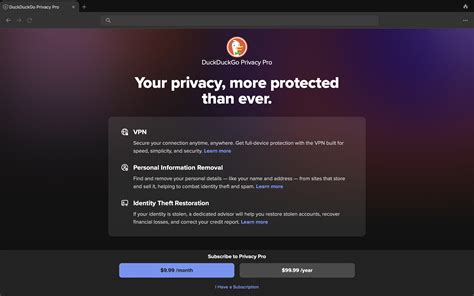 New Duckduckgo Subscription Just Went Live It Is Called Privacy Pro Rduckduckgo