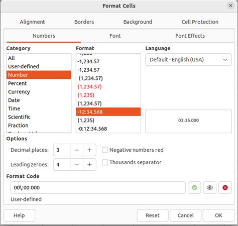 How To Input Times As Hhmm Without Colons English Ask Libreoffice